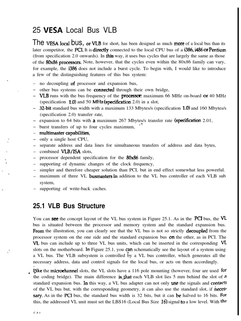 The VESA Local Bus | Download Free PDF | Personal Computers | Areas Of ...