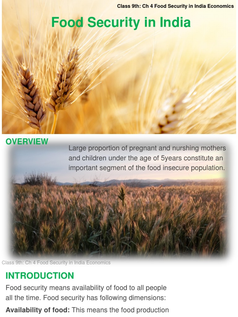 Food Security | PDF | Green Revolution | Food Security