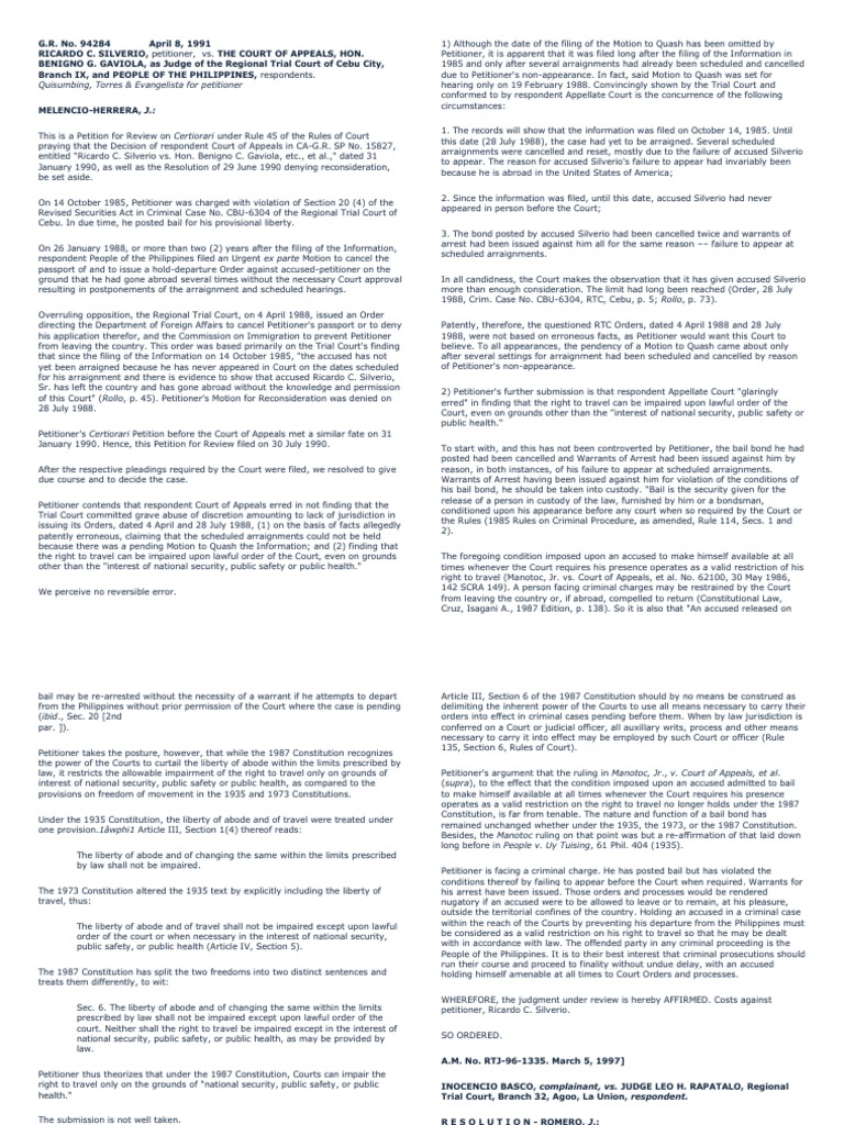 Cases For Bail | PDF | Bail | Prosecutor