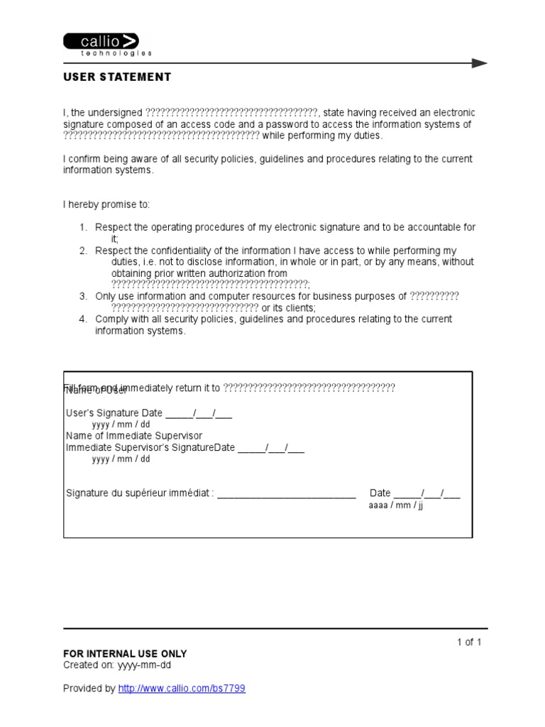 User Statement: Yyyy / MM / DD | PDF