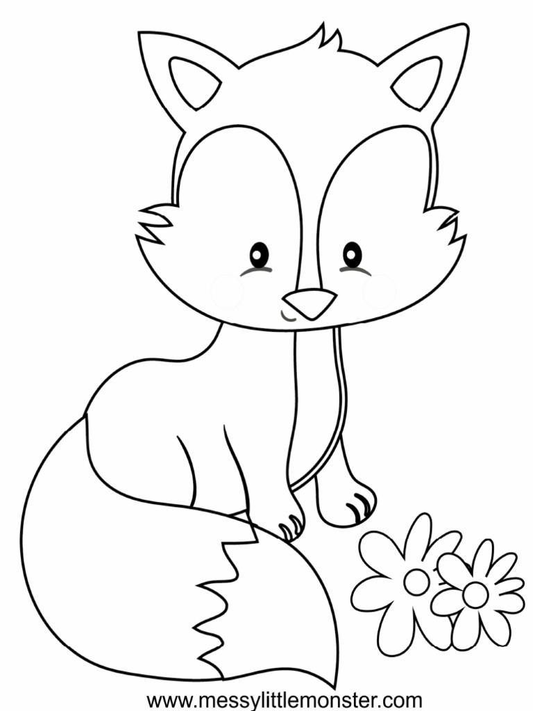 Woodland Animal Coloring Pages