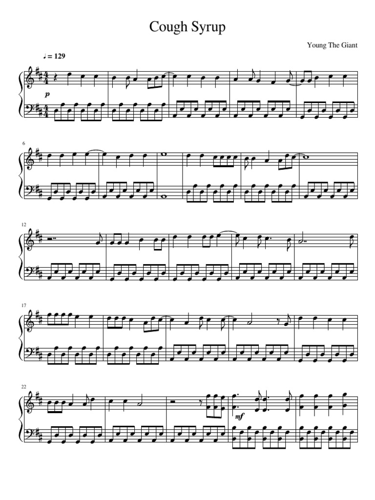 Young The Giant Cough Syrup YOUNG THE GIANT COUGH SYRUP SONG ESL