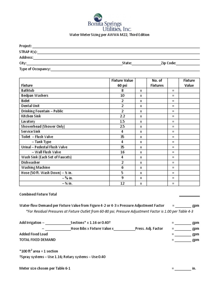 AWWA M22 Water Meter Sizing Guide | PDF | Toilet | Tap (Valve)