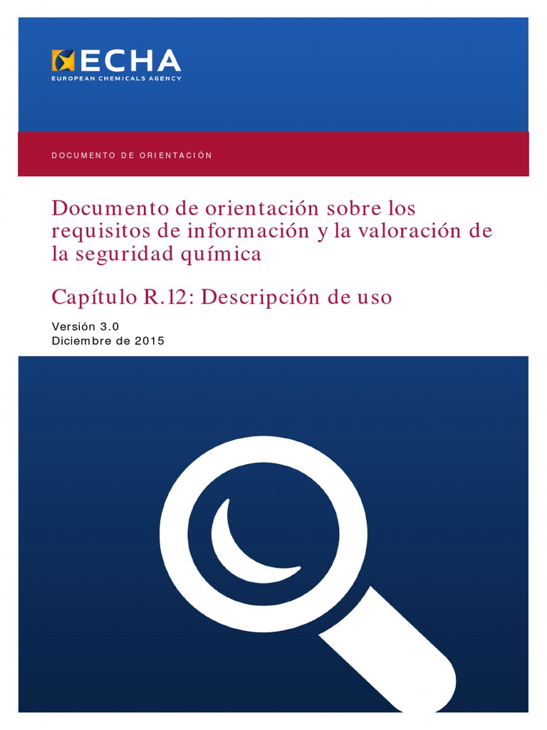 Descriptores de Uso REACH | PDF | Evaluación | Información