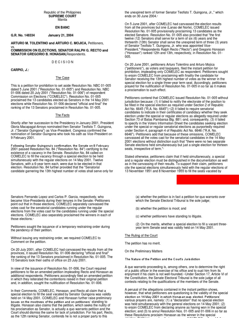 AM Philo 2 | PDF | Standing (Law) | United States Senate