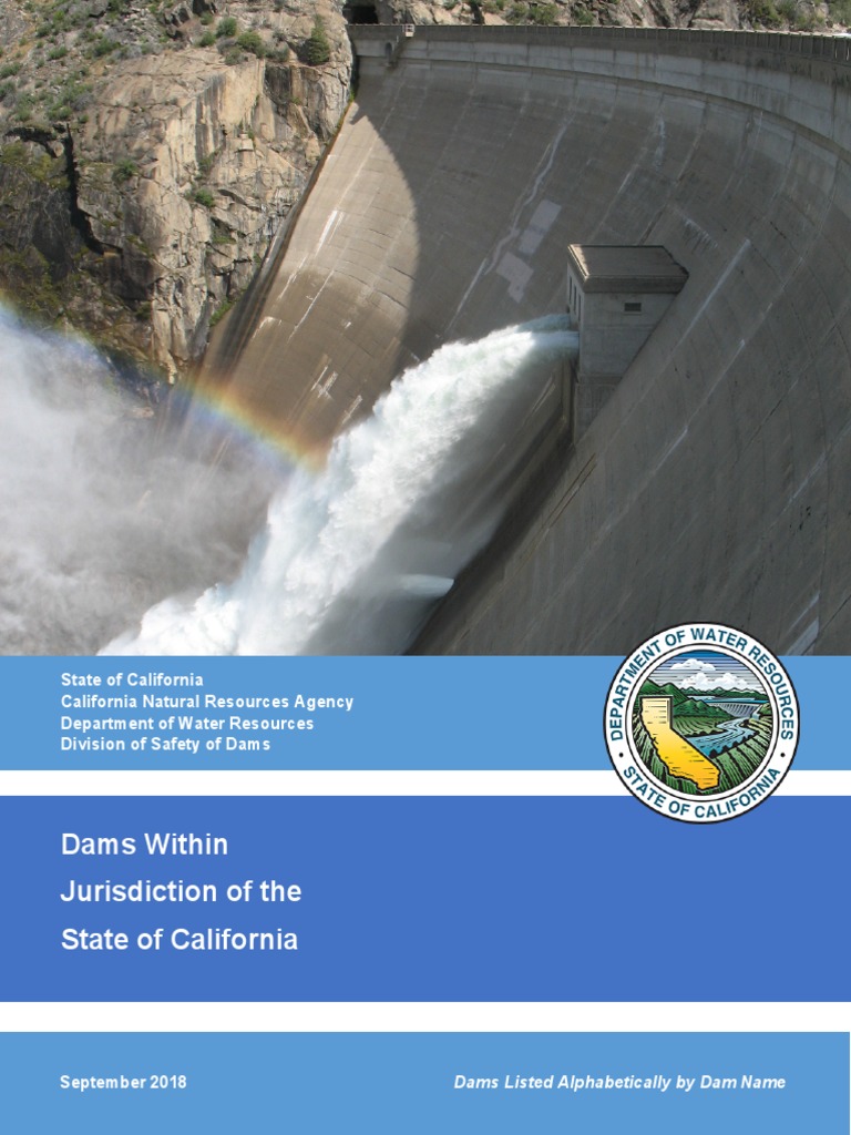 California Dams Alphabetical List 2018 | PDF | Dam | Reservoir