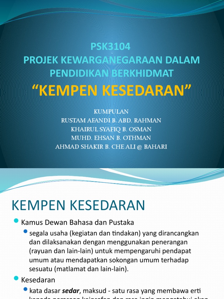 Kempen Kesedaran | PDF