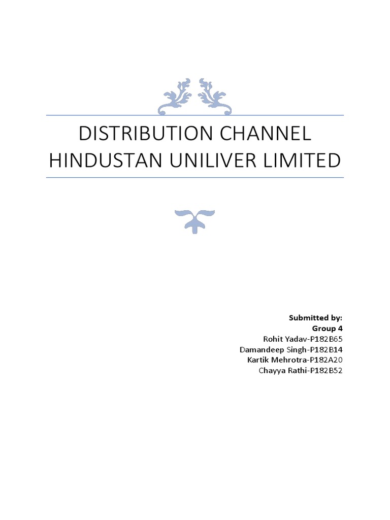 HUL Distribution Network Analysis | PDF | Retail | Sales
