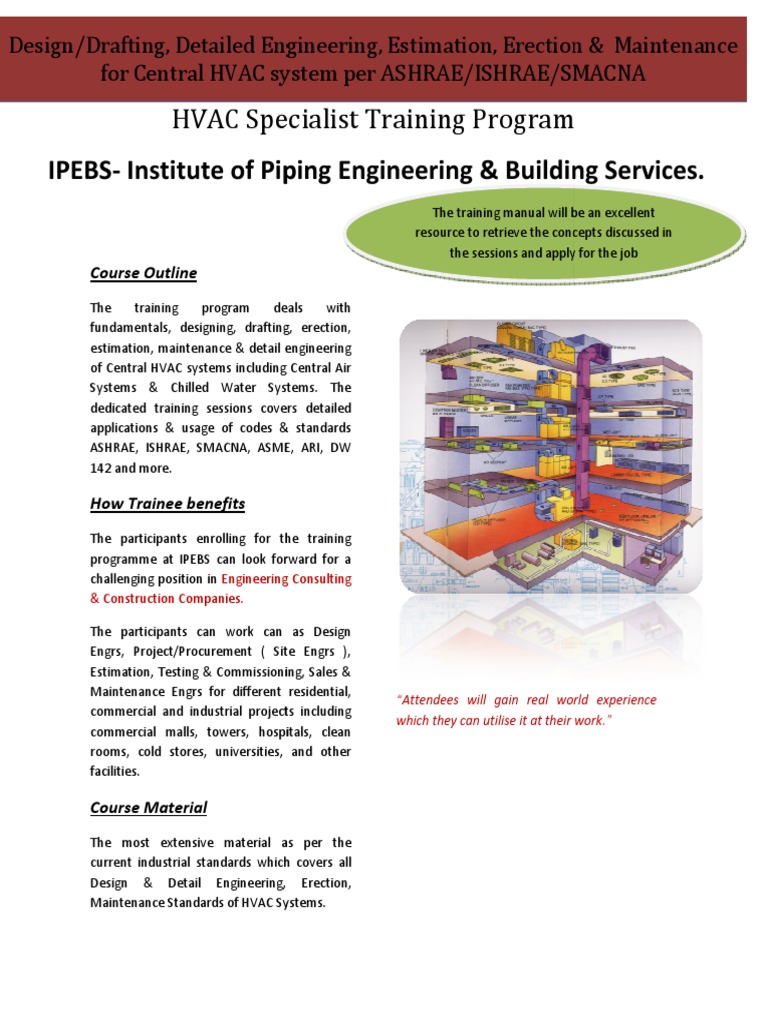 HVAC Design and Drafting Per ASHRAE PDF | PDF | Air Conditioning | Hvac