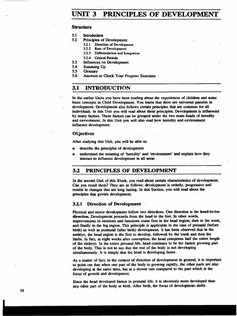 Unit Pri (Nci (Ples of Development: Structiuy! | PDF | Heredity | Child ...