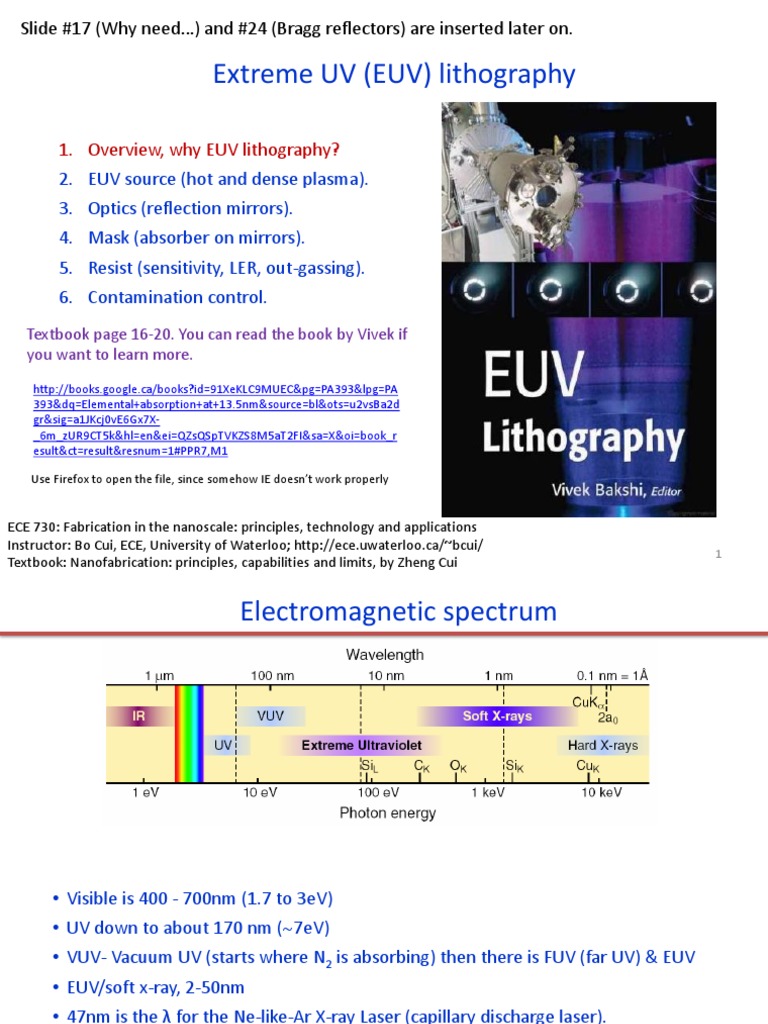 4 Extreme UV Lithography | PDF | Photolithography | Ultraviolet