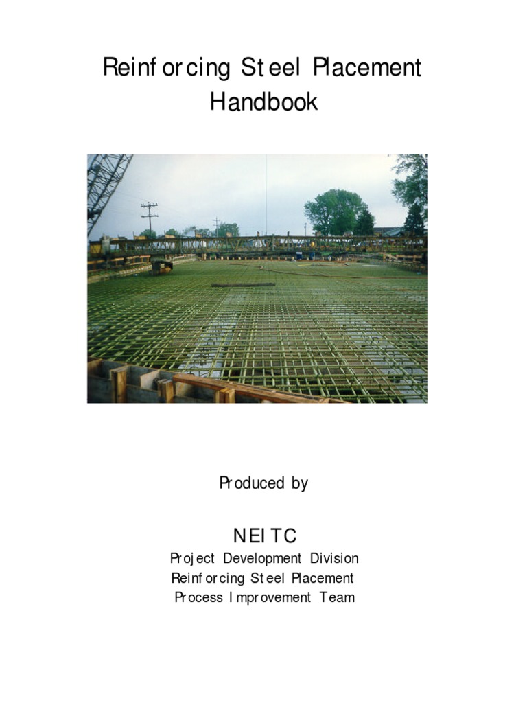 Reinforcing Steel Placement Handbook: Neitc | PDF | Concrete ...