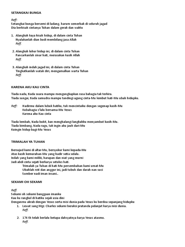 Setangkai Bunga | PDF