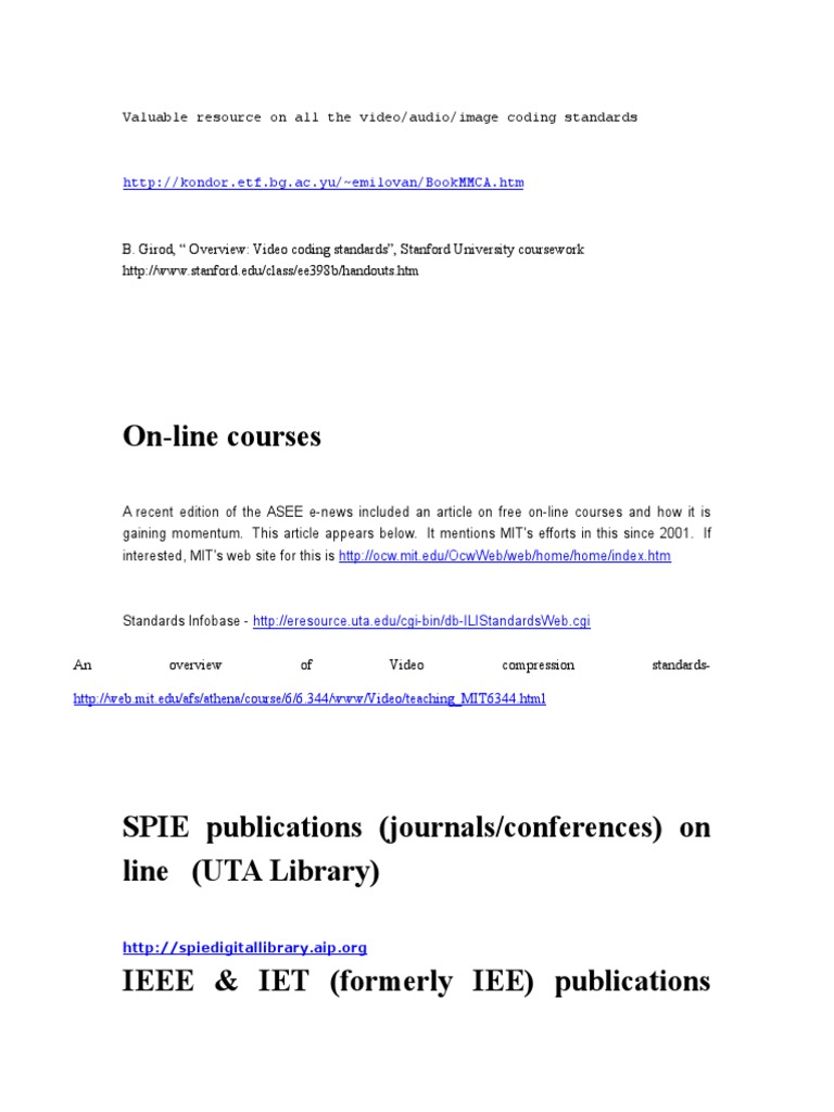 Database 1 | PDF | H.264/Mpeg 4 Avc | Video