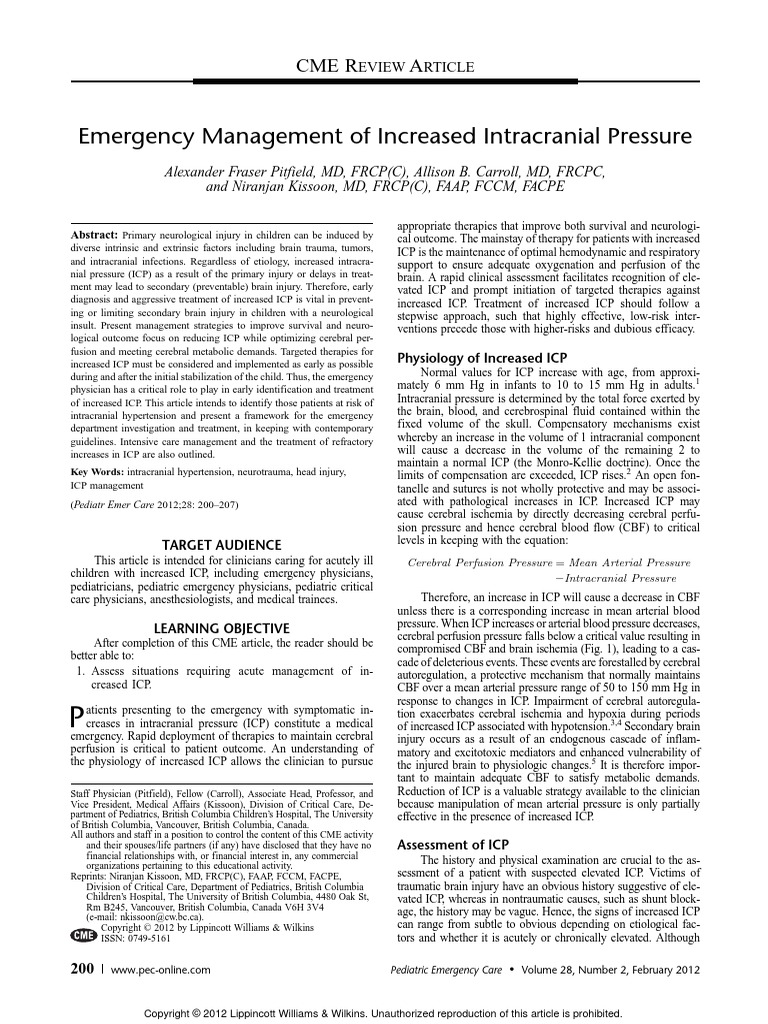 AIIMS Protocols | PDF | Traumatic Brain Injury | Nervous System