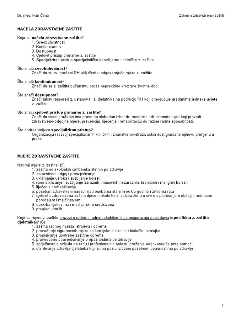 2 Skripta Zakon o ZDR Zastiti PDF | PDF