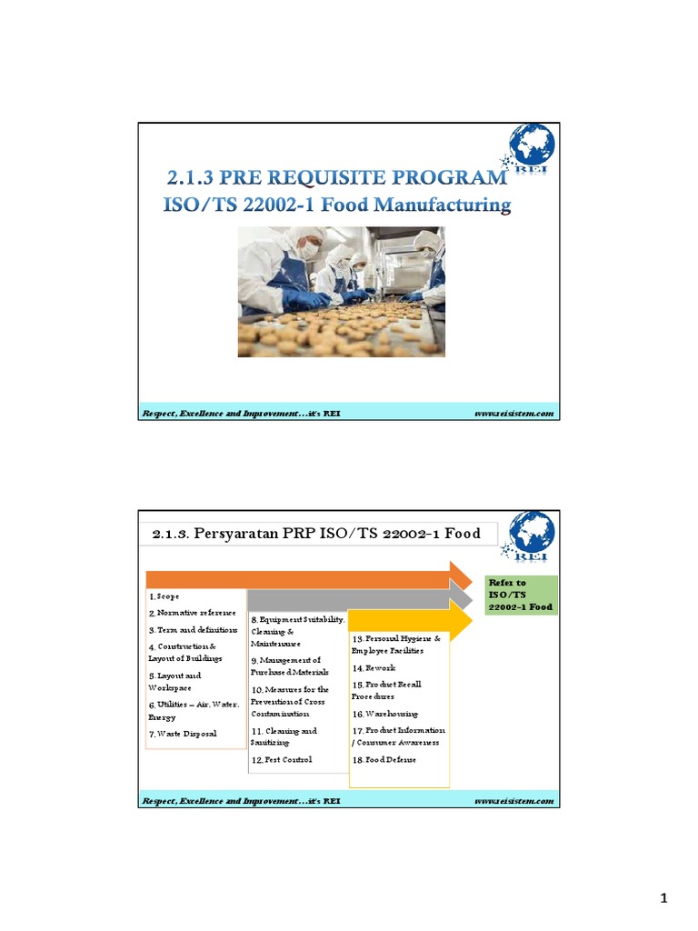 Iso Ts PRP Food Part 2 | PDF | Technology & Engineering
