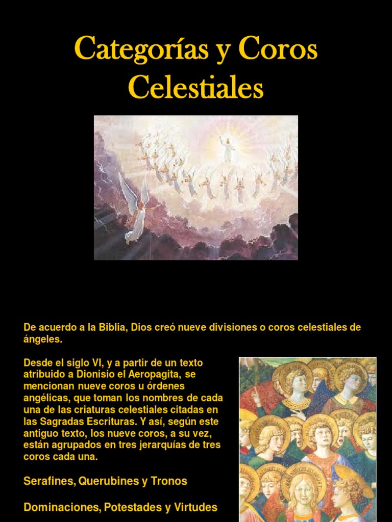 Categorías y Coros Celestiales | PDF | Creencia religiosa y doctrina ...
