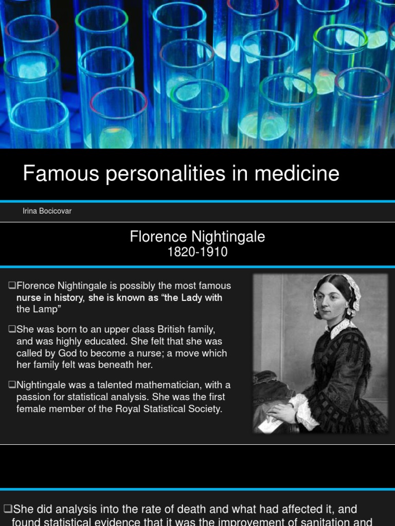 Famous personalities in medicine who changed patient care | PDF ...