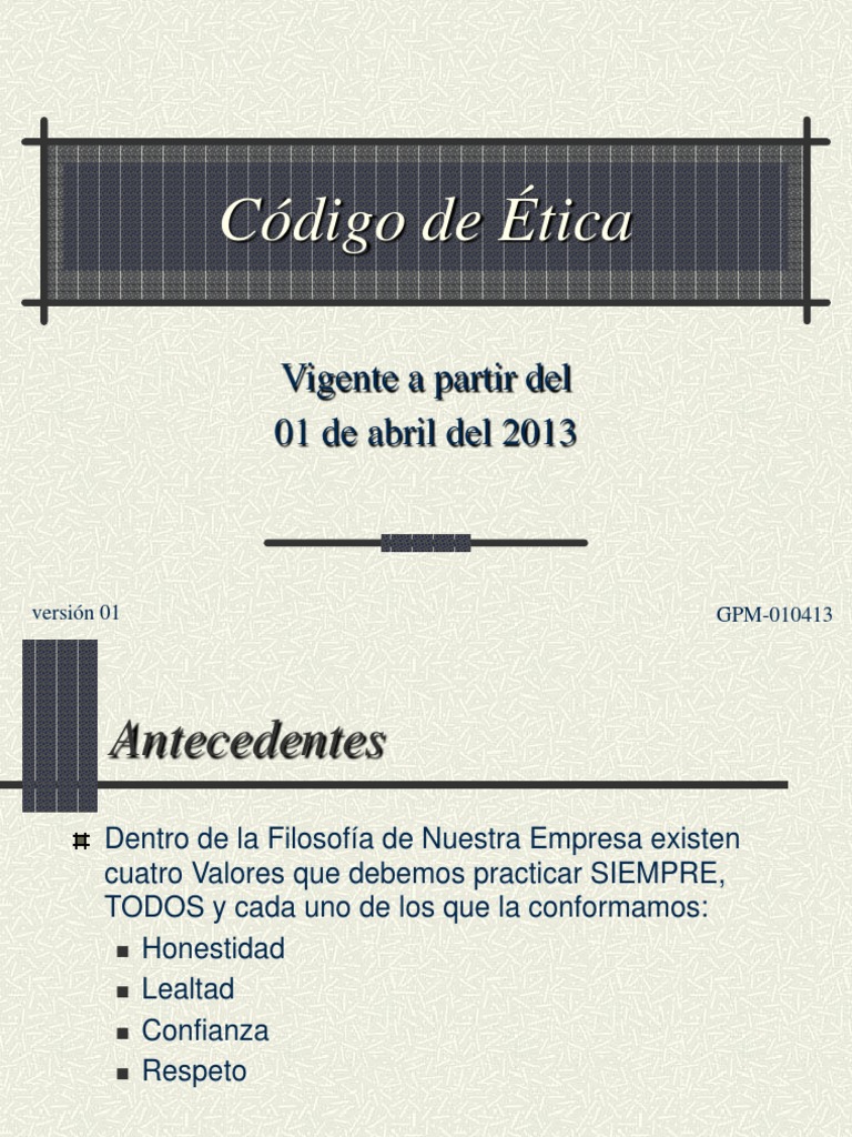 Código de Ética | PDF