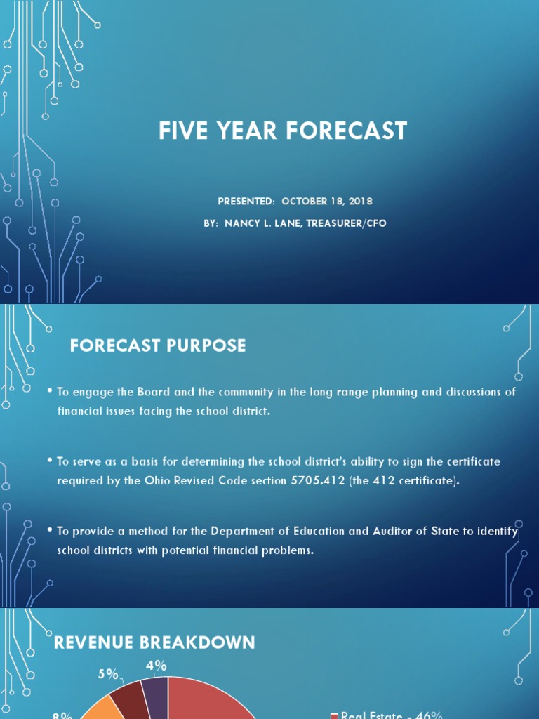 Five-Year Financial Forecast Overview | PDF | Expense | Teachers
