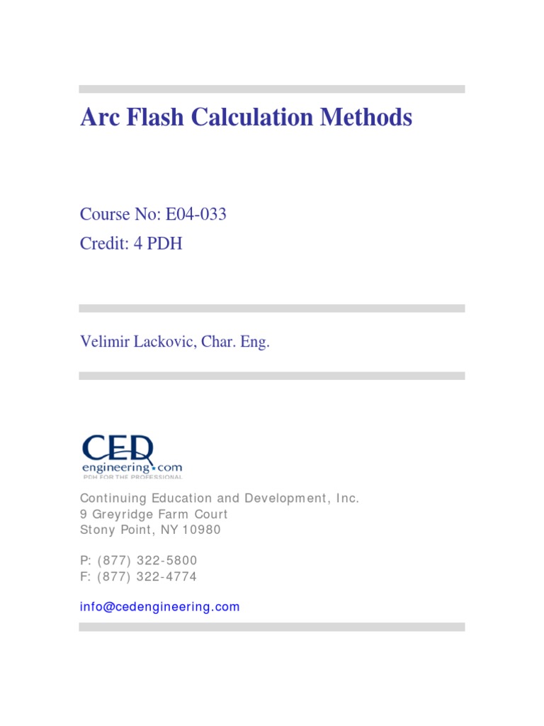 Arc Flash Calculation Methods | PDF | Electric Arc | Fuse (Electrical)