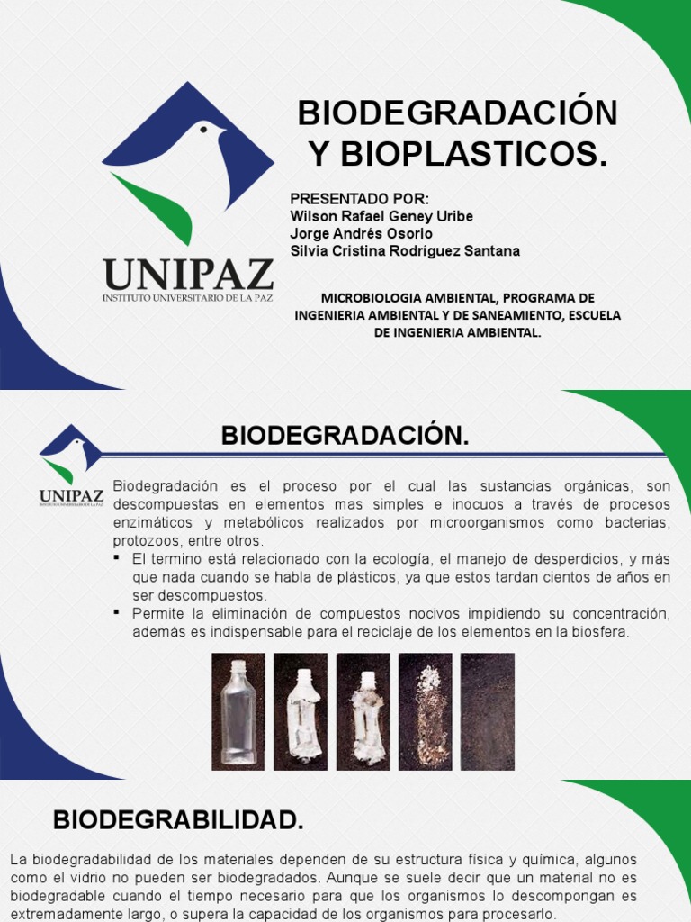 Biodegradacion y Bioplasticos | PDF | Biodegradación | Nutrientes