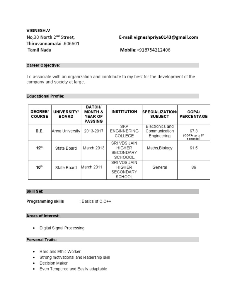 Vicky Resume | PDF