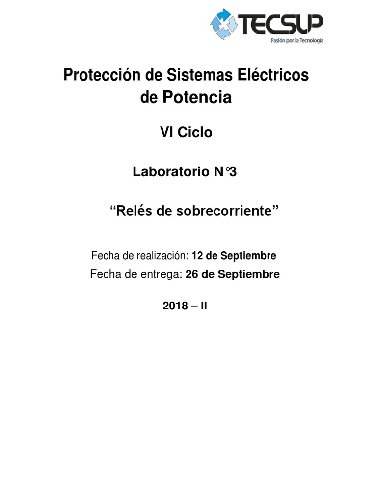 Lab 3 PSEP | PDF | Relé | Corriente eléctrica