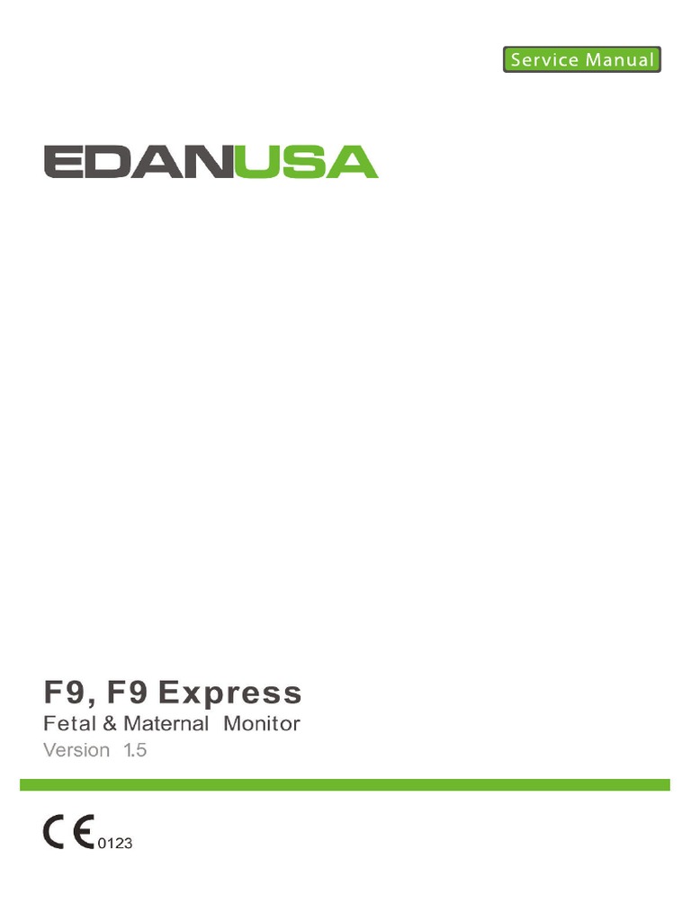 Edan F9 F9Express Service Manual | PDF | Computer Monitor | Ac Power ...