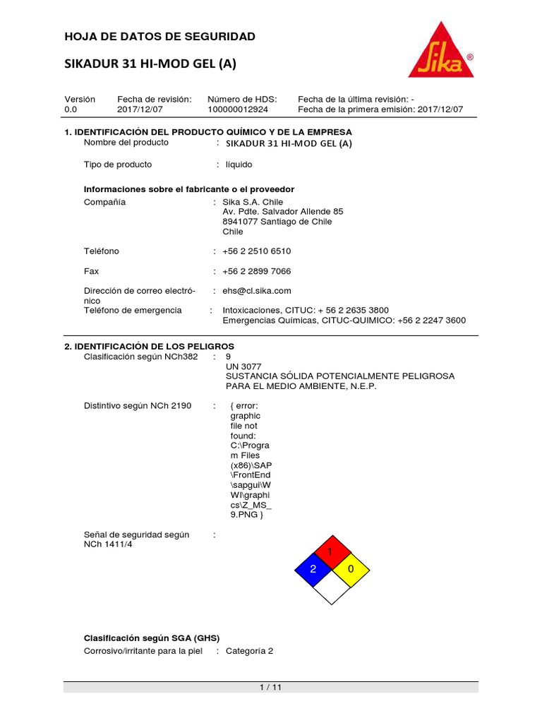 MSDS - Sika Antisol S | PDF | Toxicidad | Agua