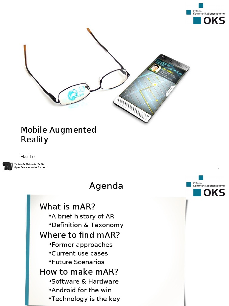 Mobile Augmented Reality Pdf Augmented Reality Android Operating System