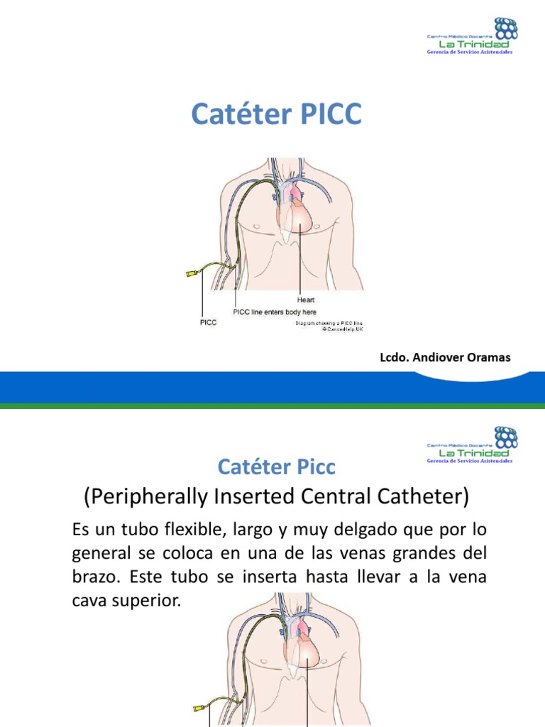 Catéter Picc Adulto - Presentacion | PDF | Terapia intravenosa | Trombo