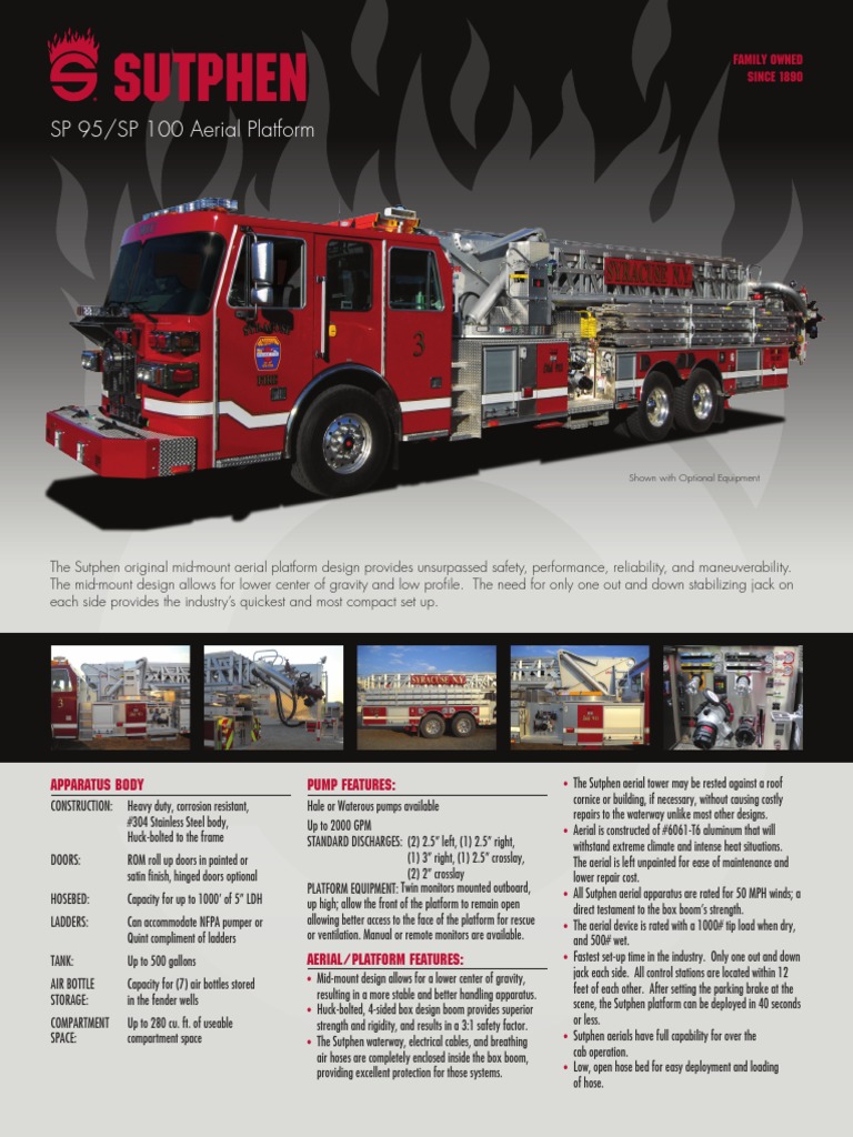 sp95 sp100 | PDF | Fire Engine | Motor Vehicle
