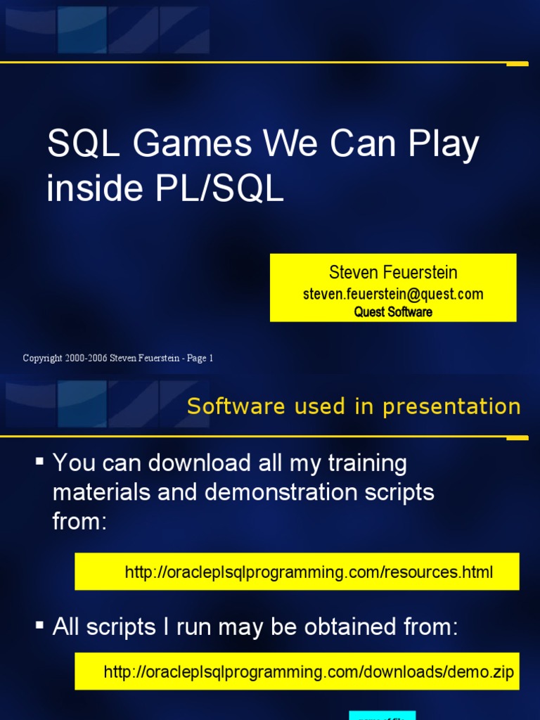 SQL Games We Can Play in PLSQL | PDF | Pl/Sql | Database Index