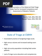 Modified Early Obstetric Warning Score MEOWS MID33 - AO13 v6.2 | PDF ...