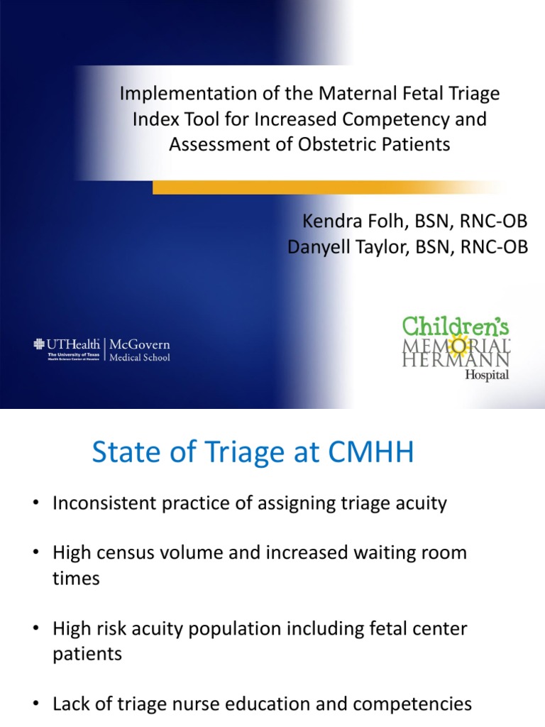 Day 2 Maternal Fetal Triage Index Tool | PDF | Obstetrics | Nursing