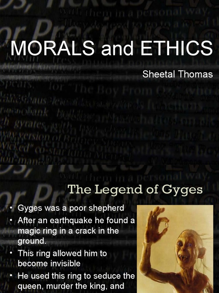 Morals and Ethics: Sheetal Thomas | PDF | Reason | Relativism