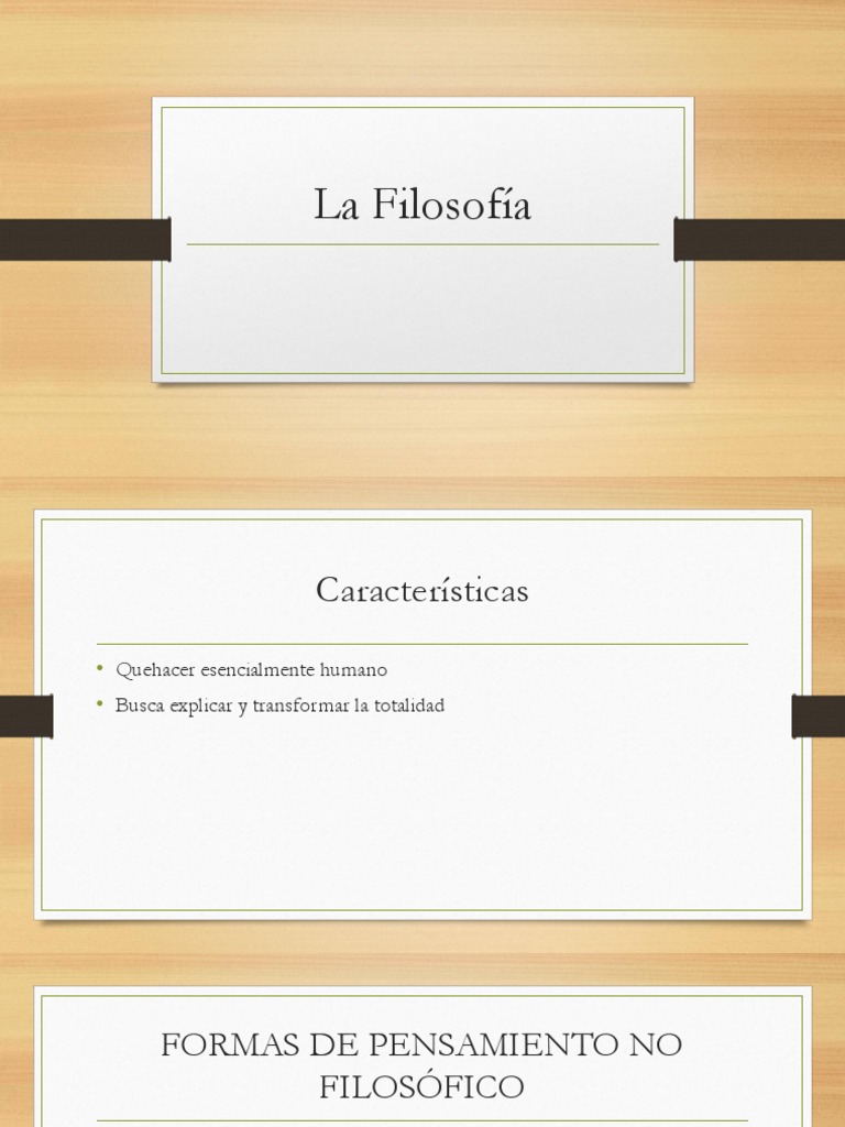 Clase 4 La Filosofía | PDF | Conocimiento | Existencia