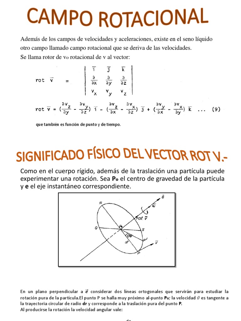 Campo Rotacional y Velocidades | PDF