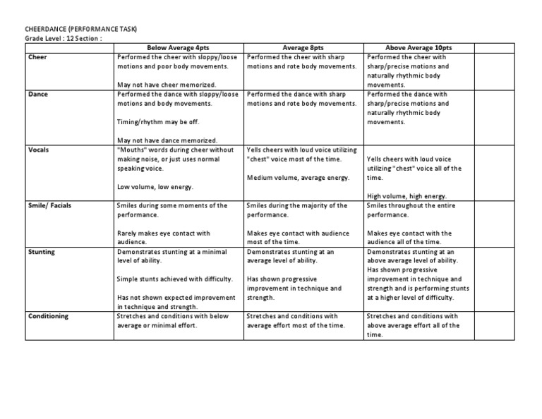 Cheer Dance | PDF | Rhythm | Dances
