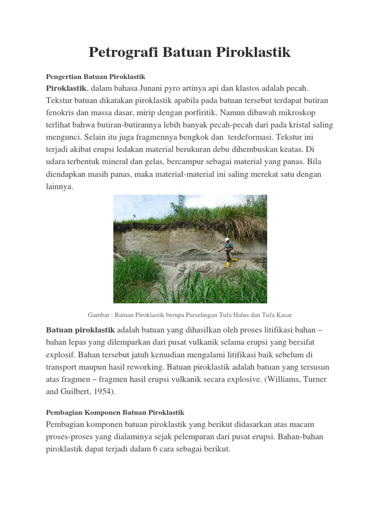 Petrografi Batuan Piroklastik | PDF