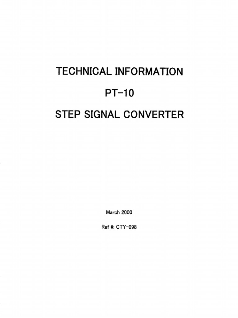 TG5000-pt100 Step Converter PDF | PDF