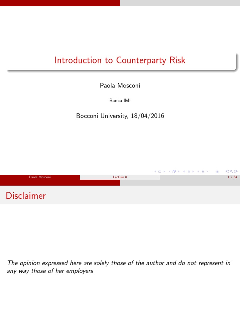 Counterparty Limit | PDF | Derivative (Finance) | Over The Counter ...