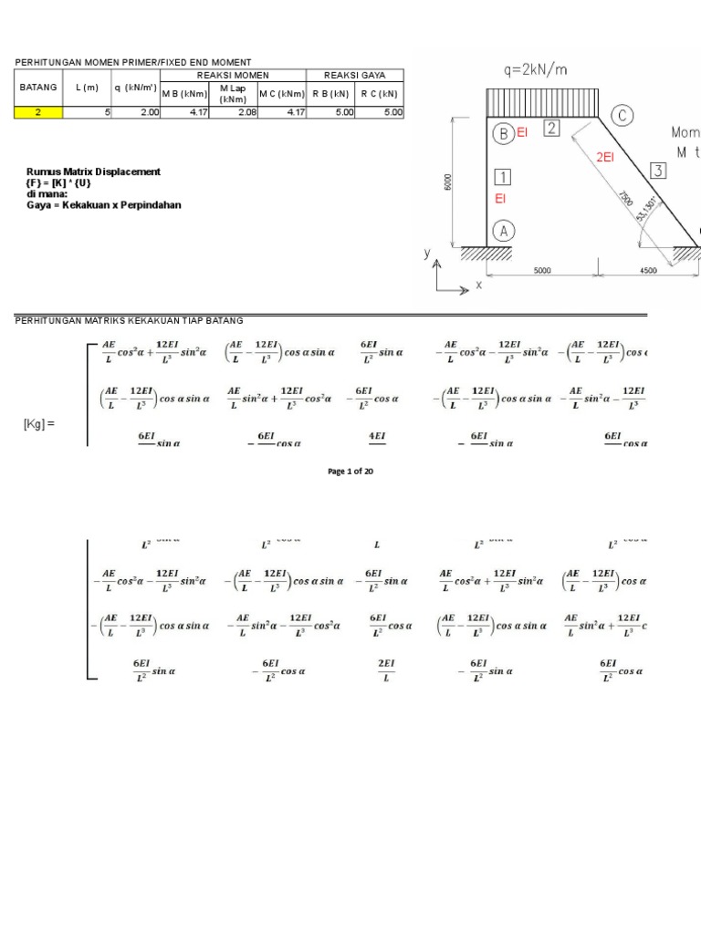 Matrix Displacement | PDF