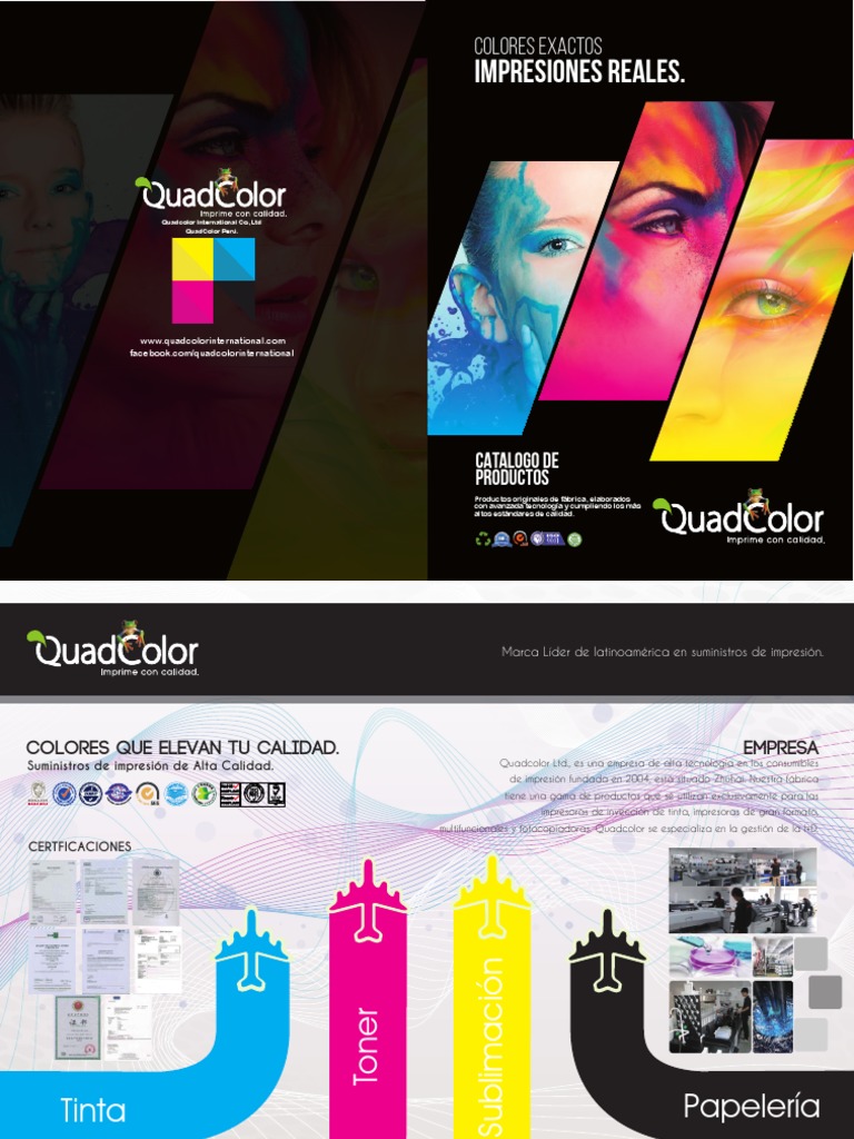 Quad Color Catalogoqc | PDF | Tinta | Trabajo de oficina