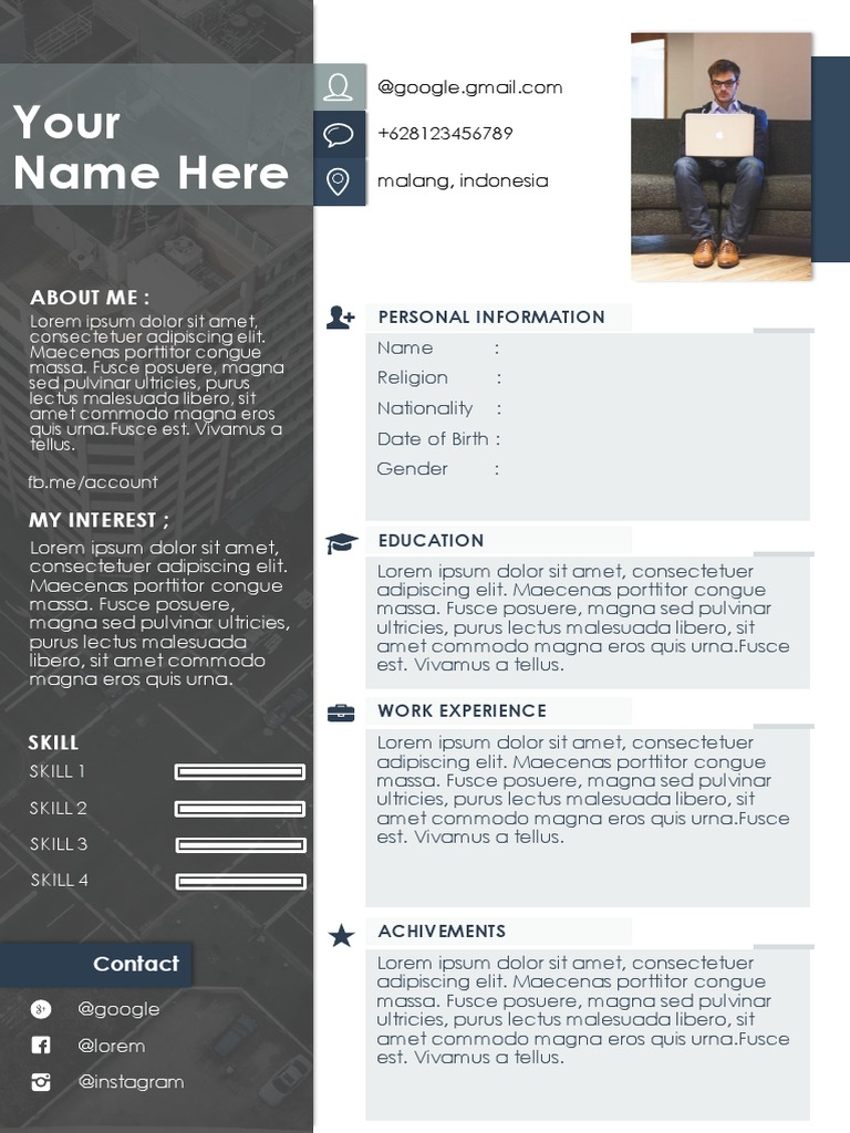 CV Template | PDF