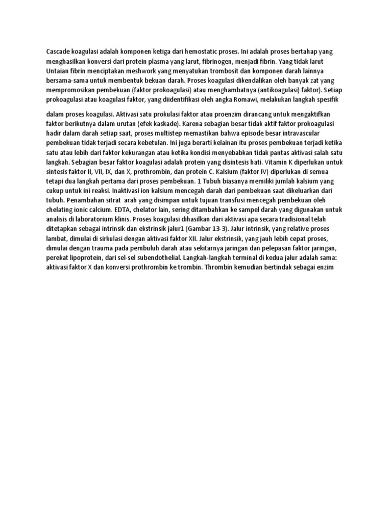 Cascade Koagulasi | PDF