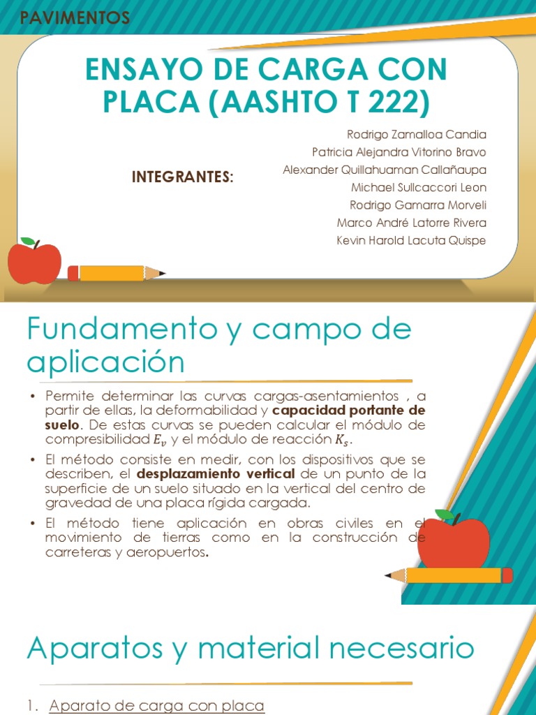 Ensayo de Carga con Placa AASHTO T 222 | PDF | Naturaleza