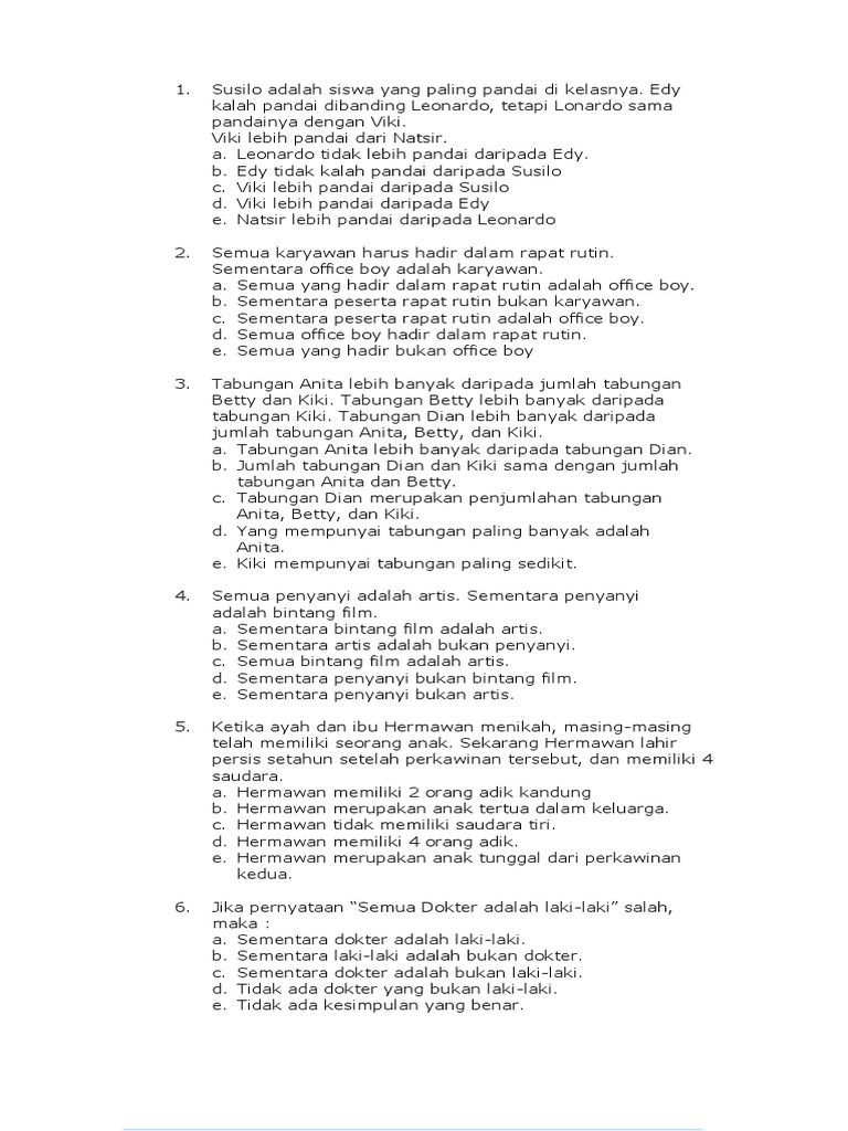 Soal Bimbingan Cpns 3 | PDF
